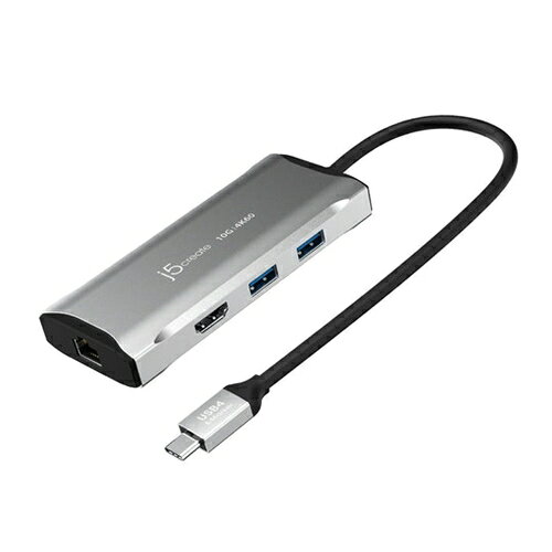 j5create JCD392 USB3.2 6in1マルチアダプター スペースグレー 発売日：2022年4月28日●USB3.2 Gen2 4K60 6in1マルチアダプターUSB3.2 Gen2の高性能スペックを小型な筐体に搭載している...