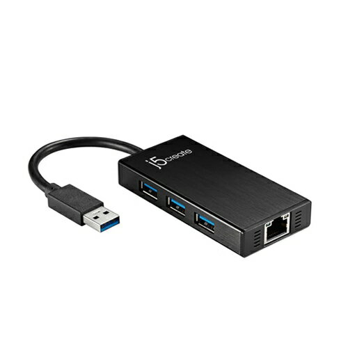 j5 create JUH470 JUH470 ギガビットイーサネット&3ポートハブ USB3.0 マルチアダプター ブラック 発売日：2014年4月3日●USB 3.0 to 3ポートUSB＆イーサーネット マルチハブギガビットイーサネッ...