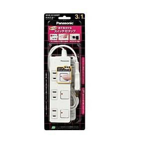 パナソニック タップ WHS25139WP 色名称 ホワイト商品名称 ザタップZ(ACアダプター対応)(3コ口)(1m)(ホワイト)発売年月日 2011年08月01日内形寸法：＊＊（231g）外形寸法：300mm＊105mm＊50mm（26...