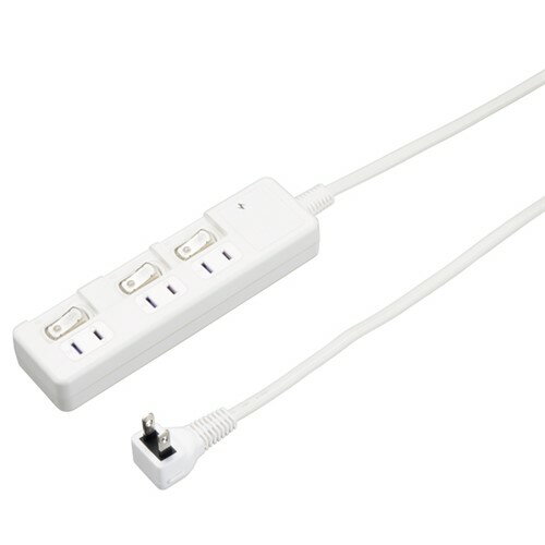 ヤザワ H8KS331WH 雷ガード付3個口節電タップ 1m ホワイト●充実の安全機能付き「雷ガード」「個別スイッチ」「シャッター」充実の安全機能付きです。本体寸法：W46mm×H164mm×D26mm本体重量：215gコード長（m）：1m...