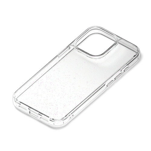 PGA PG-23BPT13WH iPhone15 Pro グラデーションハイブリッドケース Premium Style ラメ・ホワイト PG23BPT13WH●iPhone本体を一段とオシャレに魅せるグラデーションカラーがiPhone本体...