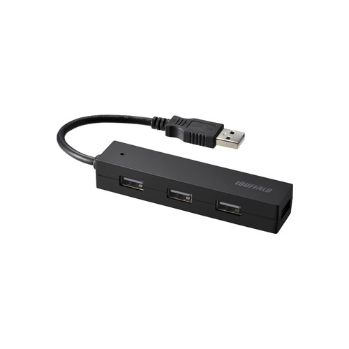 バッファロー YDH4U25BK USBハブ ブラック発売日：2017年4月上旬●使いやすく無駄を省いたシンプル・スタンダードなUSBハブ【仕様】ポート数4ポート