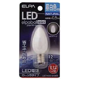 ・省エネ・長寿命光源色 昼白色 口金 E12 定格消費電力 0.5W