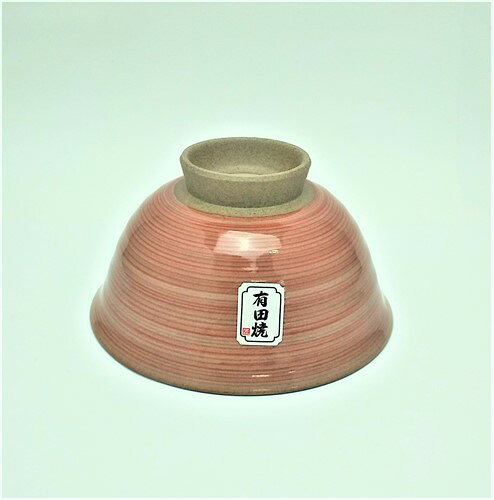 茶碗 粉引千段 赤●手仕事で作られた軽くて持ちやすいお茶碗です。【仕様】サイズ：φ12．9cm×高さ6cm