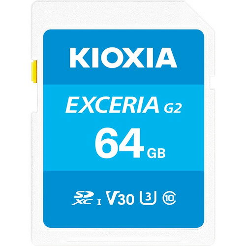 KIOXIA KSDU-B064G SDカード EXCERIA G2 64GB 発売日：2023年12月23日●進化した扱いやすさEXCERIA SDHC/SDXC UHS-I メモリカードの後継として、「EXCERIA G2 シリーズ」が...