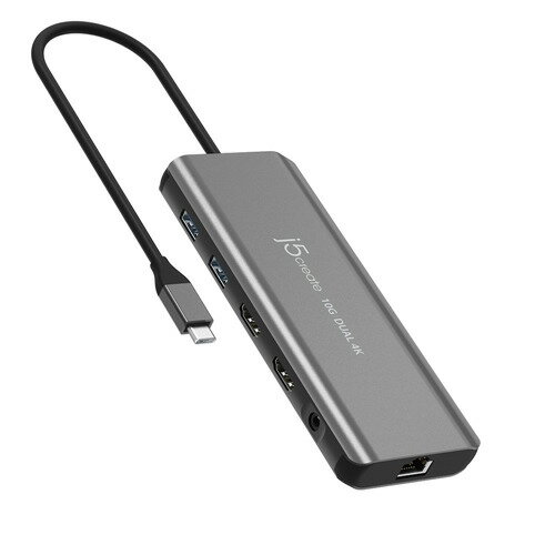 j5create JCD398 USB Type-Cコネクタ搭載 デュアル 4K HDMI ミニドック 発売日：2024年2月16日●デュアル4K HDMI増設高速・高性能なマルチハブ！●多機能7in1を一気に拡張MacBookなどUSB ...