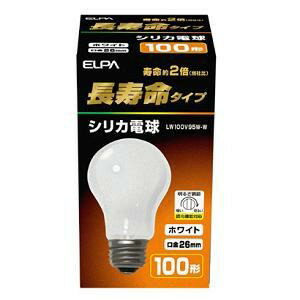 メーカー名：エルパ商品名：白熱電球(100形・全光束1370lm・ホワイト・口金E26)型番：LW100V95W-WJANコード：4901087191833● 長寿命タイプ● シリカ粒子をバルブの内面に塗装した電球で、まぶしさの少ないソフト...