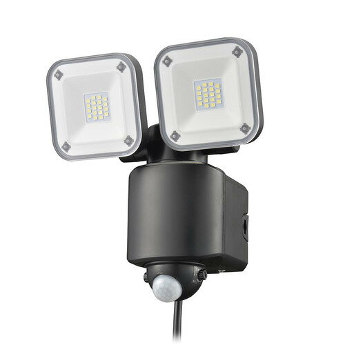 オーム電機 LS-A320W2 monban 防犯センサーライト 2灯コンセント式 ●明るさ3200ルーメン●高速フラッシュ点滅で不審者に警告、不審者の存在を周囲に知らせます●使用シーンに応じて点灯モード切り替えができます●検知範囲は最大約...
