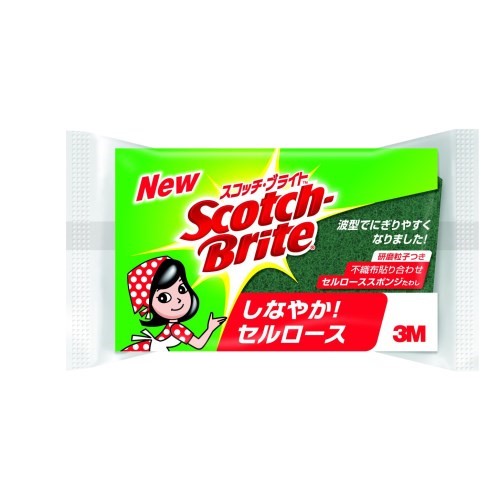※画像はイメージです。パッケージデザイン等は予告なしに変更されることがあります。※メーカーの欠品や製造中止により納期遅延、またはお届けできない場合がございます。スリーエムジャパン C-31S スコッチブライト セルローススポンジたわし C-...