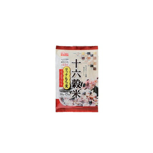 ※画像はイメージです。パッケージデザイン等は予告なしに変更されることがあります。※メーカーの欠品や製造中止により納期遅延、またはお届けできない場合がございます。アイリスフーズ 十六穀米 30g×6袋 ●便利な分包タイプ白米2〜3合に対し、本...