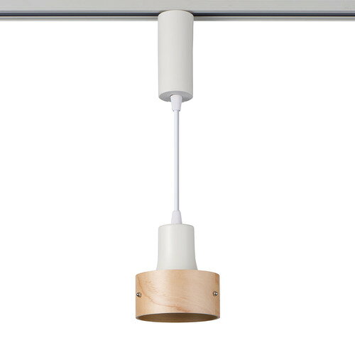 ELPA LRS-PW01L(IV) ライティングバー用 LEDペンダントライト ウッドシェード 電球色 アイボリー●別売のライティングバーに簡単に取付けることができます。●ペンダントライトのレイアウトを自由に動かすことができますので、イン...