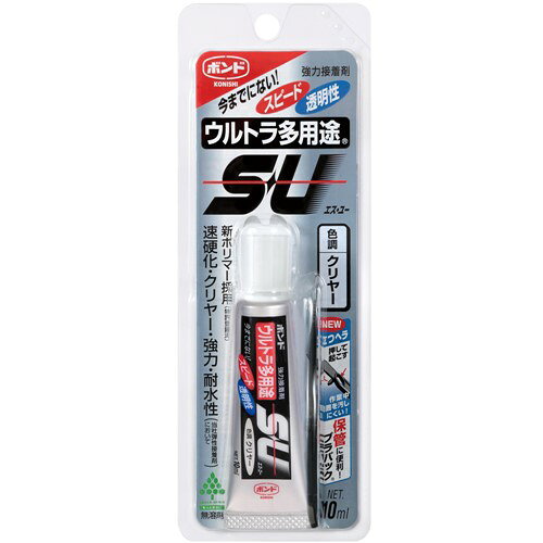※画像はイメージです。パッケージデザイン等は予告なしに変更されることがあります。※メーカーの欠品や製造中止により納期遅延、またはお届けできない場合がございます。コニシ #04591 ウルトラタヨウトSU 発売日：2015年6月1日●初期接着...