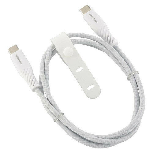 オーム電機 SMT-L10SCC100N さらさらUSBケーブル PD対応 Type-CtoC 1m グレー発売日：2024年6月20日●ケーブル表面処理に、さわり心地の良いナイロンメッシュ素材を採用●「断線」や「屈曲」に強い素材を使用、当...