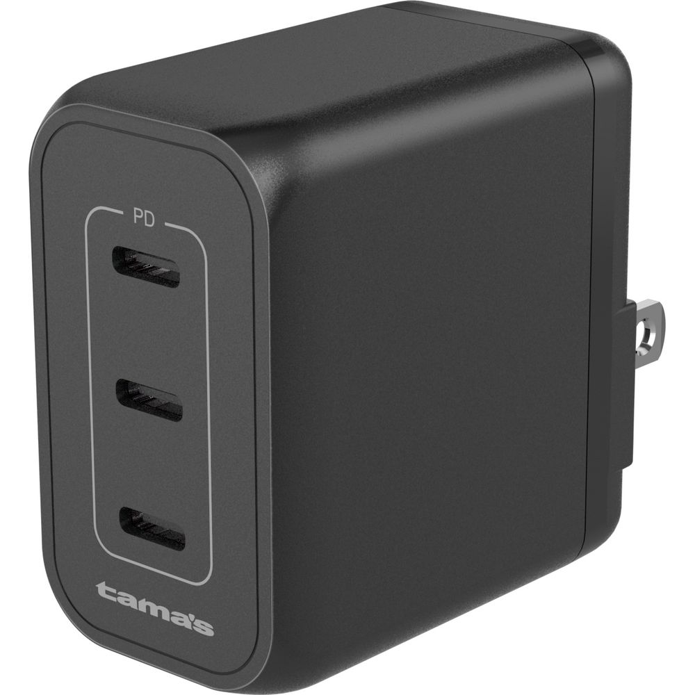 多摩電子工業PD65W コンセントチャージャー C×3 ブラックTAP146C3K●単体使用時最大65WのUSB PD対応 USB-Cポートを搭載したAC充電器。＜仕様＞●サイズ ： 約W32×H54×D52mm(ACプラグ含まず)●質量 ...