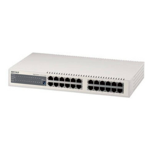 BUFFALO LSW5GT24NSR Giga スイッチングHUB 電源内蔵 24ポート 金属筺体 発売日：2024年7月8日●全ポートGiga対応のスイッチングハブGiga化が進む小規模オフィスや事務所のHubとしておすすめ●ネットワー...