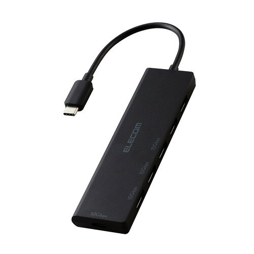 エレコム U3HC-H060BK USB Type-C 6ポート USB 10Gbpsハブ Windows Mac対応 ブラック発売日：2024年9月15日●USB-Aポートの拡張で多様な機器を接続可能に。USB-Aポート×5、USB Ty...