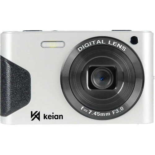 KEIAN KDC800 WH コンパクトデジタルカメラ ホワイト●コンパクトデジタルカメラ3000万画素写真撮影、オートフォーカスに対応したコンパクトなデジタルカメラです。セピアやサンセットなど、20種類のフィルターから選択して様々な表現...