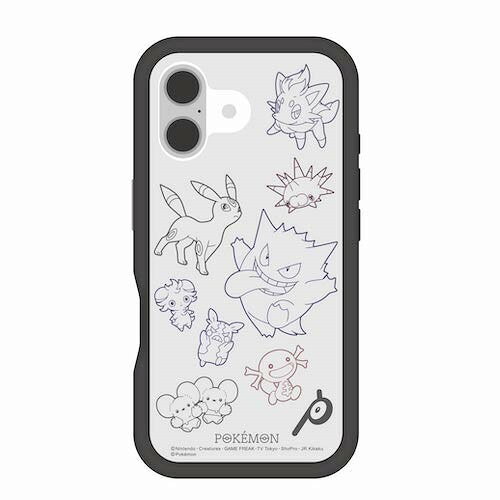 グルマンディーズ POKE-938BK ポケモン iPhone 16 2LENS model対応プランプフレームケース ブラック ●ぷっくりと膨らんだフチが可愛い、手に馴染むケースです。&nbsp;【仕様】すりガラス調でオシャレな見た目です...