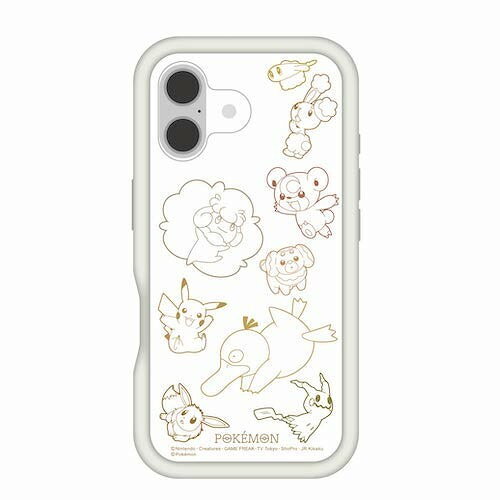 グルマンディーズ POKE-938IV ポケモン iPhone 16 2LENS model対応プランプフレームケース アイボリー ●ぷっくりと膨らんだフチが可愛い、手に馴染むケースです。&nbsp;【仕様】すりガラス調でオシャレな見た目で...