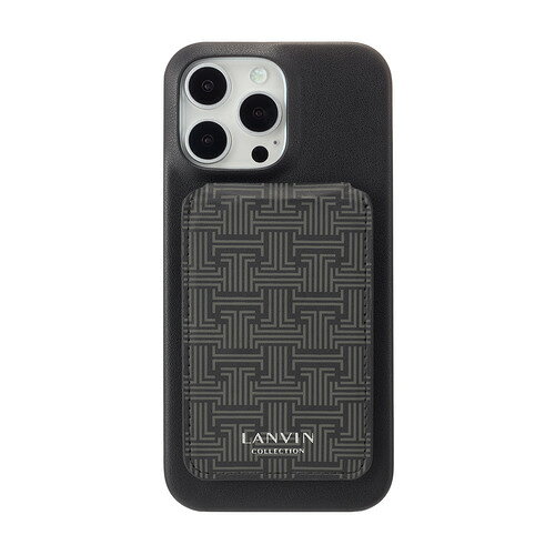 LANVIN COLLECTION LCBLKWPCWIP2469 Wrap Case with MagSafe Card Wallet for iPhone16 Pro MAX Black 発売日：2024年9月20日●機能性抜群！カード...