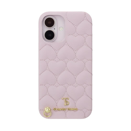 Samantha Thavasa STLPKWPHSIP2461 Wrap Case Heart Quilting with Hand Strap for iPhone16 Lavender Pink 発売日：2024年9月20日●ハートキ...