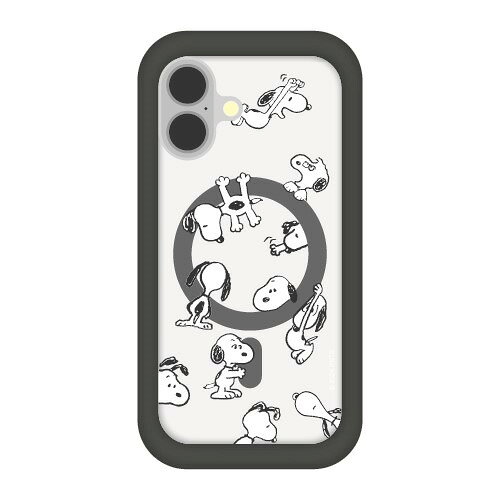 グルマンディーズ SNGG-89A ピーナッツ iPhone 16 2LENS model MagSafe対応プランプフレームケース スヌーピー ●MagSafe対応のぷっくりと膨らんだフチが可愛い、手に馴染むケースです。&nbsp;【仕様...