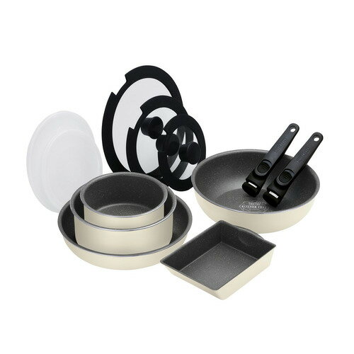 アイリスオーヤマ DCI-T12S ダイヤモンドコートパン IH12点セット アイボリー発売日：2024年1月15日●ダイヤモンドコーティングダイヤモンドコーティングを使用した、こびりつきにくく、丈夫で長持ちするフライパン・なべのセットです...