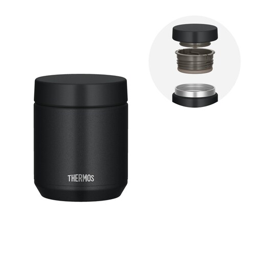 THERMOS サーモス真空断熱スープジャー JED-300-BK 300ml ブラック●本体もフタも丸ごと食洗機対応●分解出来て隅々まで洗えるフタ●開けやすいクリックオープン構造&nbsp;【仕様】本体サイズ（高さ×幅×奥行）：115×9...