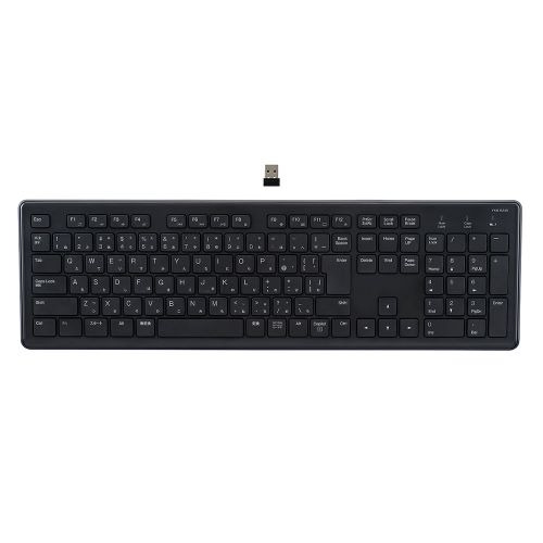 ナカバヤシ FKB-R249BK 無線静音フルキーボード メンブレン 日本語109キー Windows対応 ブラック発売日：2024年11月下旬●“超静音”さらに静かに、滑らかに会議室や夜間の使用など打鍵音が気になる場所・場面でも快適にお使...