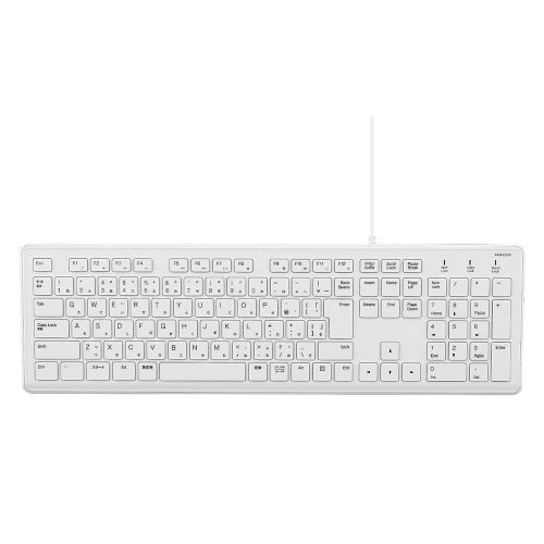 ナカバヤシ FKB-U250W 有線静音フルキーボード メンブレン 日本語109キー Windows対応 ホワイト発売日：2024年11月下旬●“超静音”さらに静かに、滑らかに会議室や夜間の使用など打鍵音が気になる場所・場面でも快適にお使用...