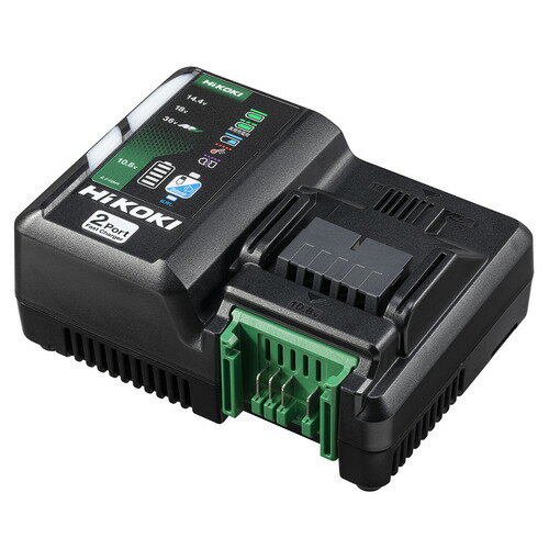 HiKOKI UC18YDML 10.8V/18V 2ポート充電器 発売日：2023年12月1日●10.8V/14.4V/18V/マルチボルト蓄電池がこれ一台で充電できる●静音モードで静かに充電できるブザー音、冷却ファンの音がせず、休憩や就...