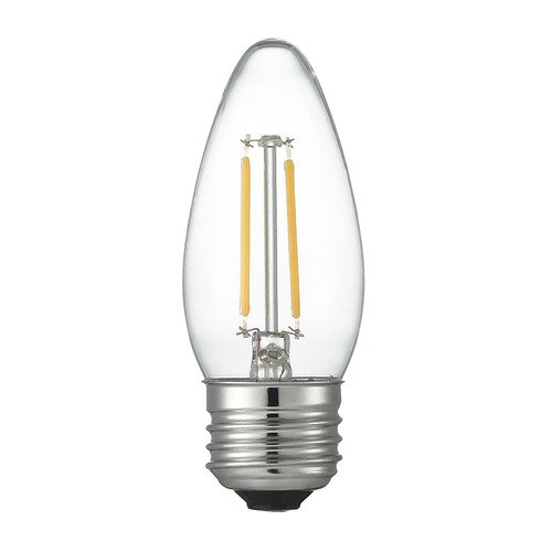 ヤザワ LDC2LG36C2 フィラメントLED 25W C36 シャンデリア形 E26 クリア●フィラメントLED 25W C36 シャンデリア形 E26 CL&nbsp;【仕様】本体サイズ：Φ36×H97mm本体質量：19g口金：E26...