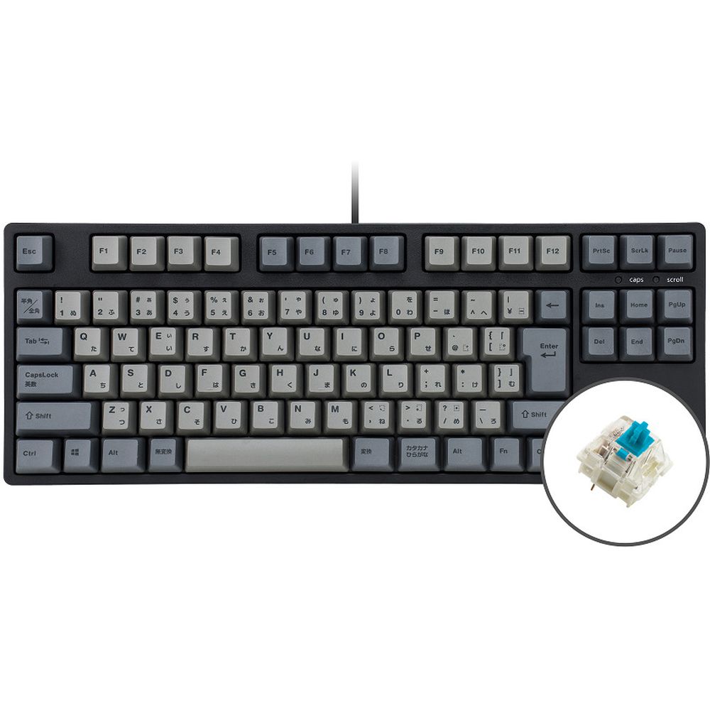 プリンストンiKBC製 JIS 91キー メカニカルキーボード(GATERON/青軸クリッキー)IK-CD87-G/BL-BK入力作業の効率化、打鍵することの楽しさを追い求めるキーボードCD87はGATERON社のメカニカルスイッチを搭載し...
