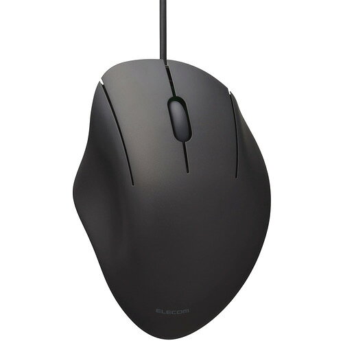 エレコム M-SH10UBSKBK 有線マウス 静音 3ボタン エルゴノミクス 抗菌 Mサイズ SHELLPHA ブラック ●手になじむ、暮らしになじむ。生活空間に溶け込むマウス“SHELLPHA(シェルファ)”です。貝がらが持つやわらかな...