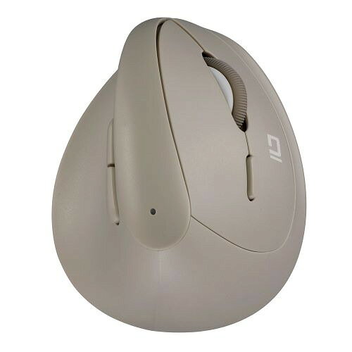 ナカバヤシ MUS-RKF222GY 無線ミニエルゴ静音5ボタンBlueLEDマウス Windows・mac対応 グレージュ発売日：2025年2月中旬●指先に新感覚PICK!はつまみ持ちできる軽量ミニ・エルゴマウス。手首のねじれを軽減する約...