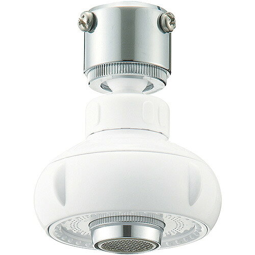 SANEI PM253-10 キッチンシャワー 発売日：2008年8月1日●シャワー・ストレート切替●シャワー吐水でしっかり流せます。●ストレート吐水は泡沫水流で水はねしにくい。●回転式で首ふり角度を変えられます。●泡沫器を外して掃除ができ...