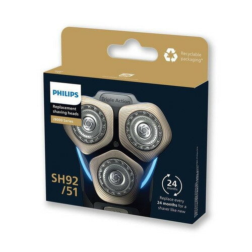 PHILIPS SH92／51 シェーバー用替刃 XP9、X9用 発売日：2025年6月11日●XP9、X9用替刃&nbsp;【仕様】本体サイズ（高さ×幅×奥行）：6x 22 x 22 mm本体質量：約4 g材料名：ステンレススティール