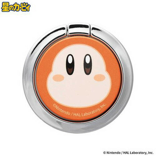 HAMEE 星のカービィ iFace Finger Ring Holder フラットタイプ iFace ワドルディ／フェイス 41-977293 ●さらっとしたマットな質感・指を通すだけで落下を防止・強力な両面テープ式、貼るだけ簡単取り付け...