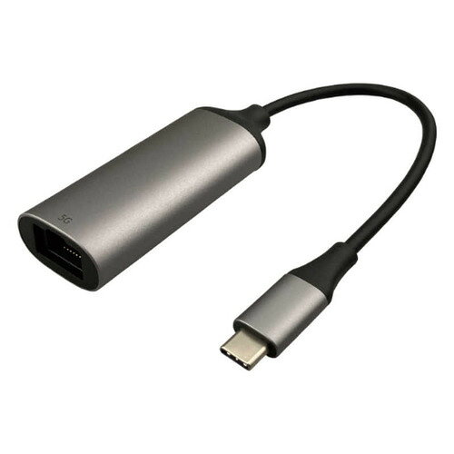 GOPPA USB10Gbps Type-C接続 5GbE LANアダプター ［Type-Cオス ／LAN］ シルバー GP-CR455GH／S ●「GP-CR455GH/S」は5GbEに対応したUSB-C（USB Type-C）接続の有線...