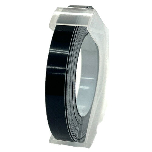 ジット RM906BX グロッシーテープ 6mm ブラック発売日：2025年6月15日●ダイモ・グロッシー・テープ　ブラック セリースパック