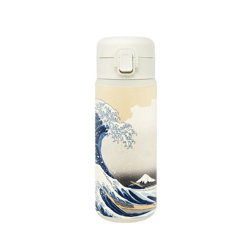 東亜金属 841-001 ステンレスワンプッシュボトル 350ml 神奈川沖浪裏●片手で開閉可能片手でも開けやすいボタンタイプのワンプッシュボトル●しっかり閉まる安心安全のU字型ロック機構蓋●立体的な絵柄ぷっくりとツヤのある仕上がり&nbs...