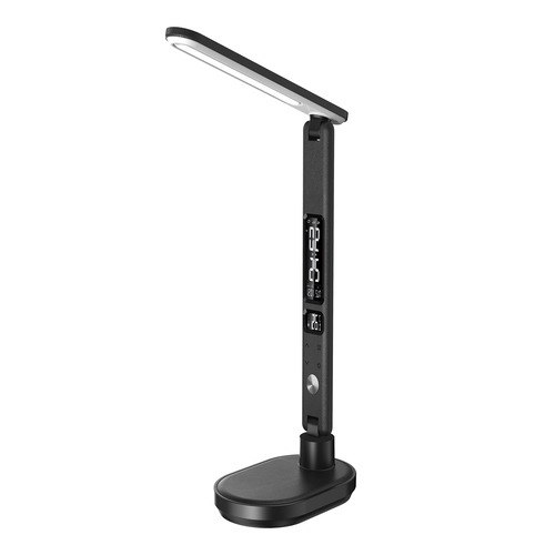 ZEPEAL ZLT-20B-K LEDスタンドライト デジタルで時計 カレンダー表示 USB Type-Cポート搭載 ブラック発売日：2025年6月下旬●便利な時計やカレンダー機能付きで、デスク周りがスッキリ手元を照らしながら置時計として...