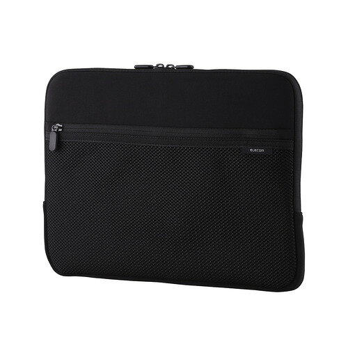 エレコム BM-IBPTNP14BK ノートPCインナーバッグ 14インチ対応 メッシュポケット 撥水 薄型 耐衝撃 ダブルファスナー スリーブ ブラック ●かばんの中にすっきり収納!マウスとACアダプターを同時に収納できる、インナーバッグ...