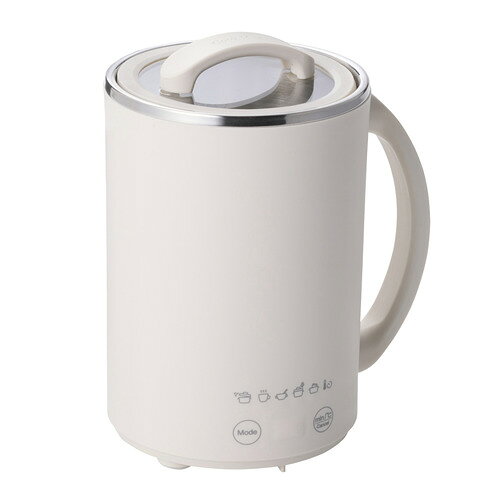 テスコム TGM30A-C マグカップ型電気なべ Cook Mug plus(ベージュ) 500ml 卓上調理 湯沸かし 保温 発売日：2025年8月20日●できたてアツアツを、いつでも卓上で。6つのモードで飲み物の温めだけでなく調理も簡単...
