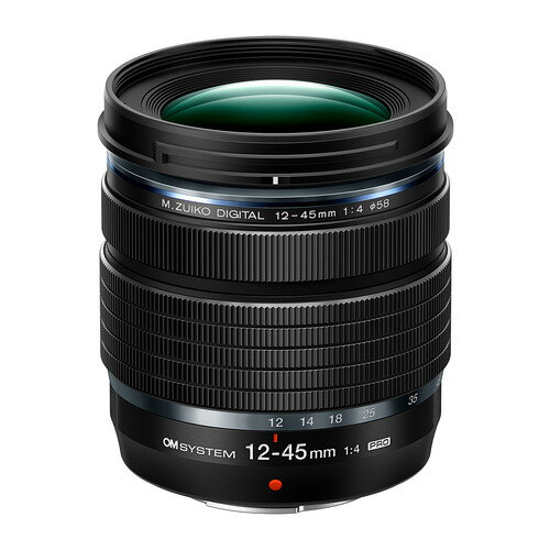 OMデジタルソリューションズ ED 12-45mm F4.0 PRO 交換レンズ OM SYSTEM マイクロフォーサーズ ズームレンズ●高画質な撮影を軽快に。究極の小型軽量を実現した高性能・標準ズームレンズ。傑出した光学性能と防塵・防滴性...