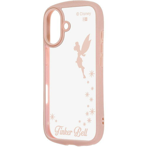 レイ・アウト iPhone17 ディズニー / Puffull 衝撃吸収 バンパー ハイブリッドRC-DP52CMD2P/PP3フィット感にも優れたキャラクターデザインケースDisneyティンカーベルの可愛いらしいデザインと、衝撃に強い安心...