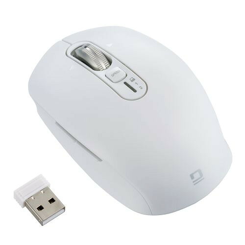ナカバヤシ MUS-DKF239W デュアル静音 5ボタン BLUE LED マウス Sサイズ Bluetooth・USB無線接続 Windows mac対応 ホワイト発売日：2025年9月下旬●感動ホイール　静音マウススクロール自動切り替...