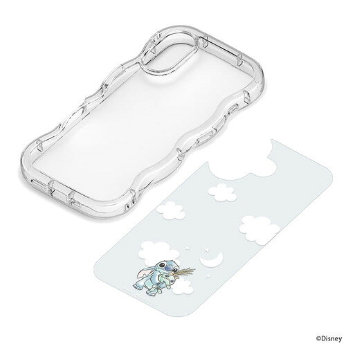 PGA PG-D25AWH01STI iPhone 17用 ウェーブケース [スティッチ] 発売日：2025年9月10日●キャラクターデザインの着せ替えシートがセットになったウェーブケースiPhone本体の色を活かす透明タイプの着せ替えシー...