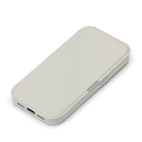 PGA PG-25AGF05GY iPhone 17用 ガラスフリップケース [サフィアーノ調／グレー] 発売日：2025年9月10日●デザインと機能性を追求スタイリッシュなラウンドデザインのガラスフリップケース。風合い良い上質なPUレザー...