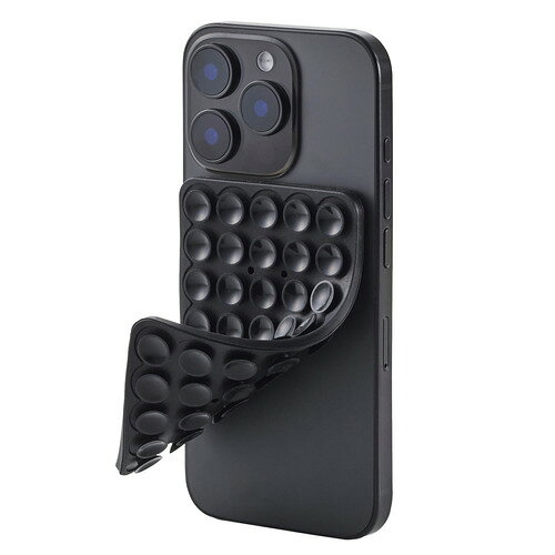 エレコム P-TKPTSUC01BK スマホホルダー 両面吸盤 全機種対応 コンパクト TakoPita ブラック 発売日：2025年10月4日●日常の“ながらスマホ”をより便利に!壁や鏡、窓ガラスなどの平らな面に、タコの吸盤のようにピタッ...